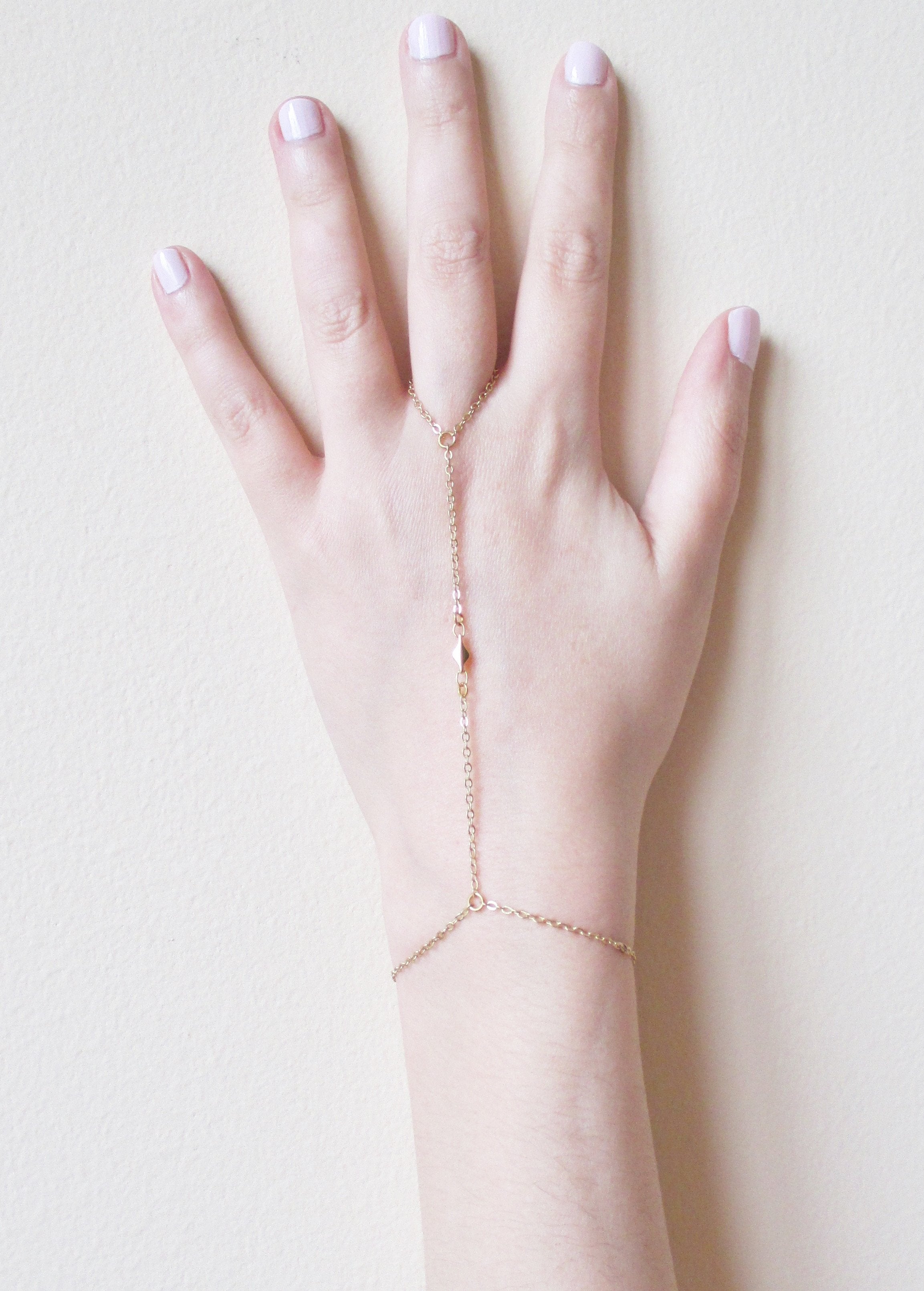 14K Gold Filled Handchain ∙ Handmade Jewelry ∙ Made in USA – Midori Linea